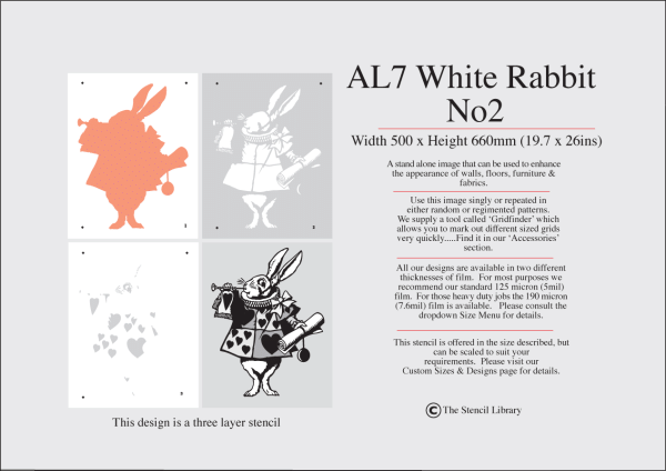 7. AL7 White Rabbit No.2 | Stencil Library