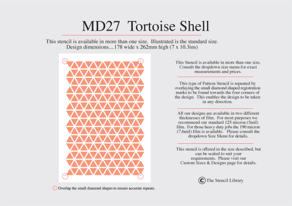 20. MD27 Tortoise Shell | Stencil Library