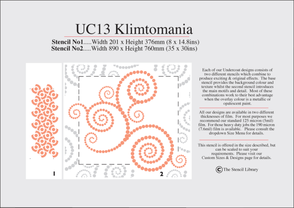 9. UC13 Klimtomania | Stencil Library