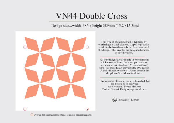 45. VN44 Double Cross | Stencil Library