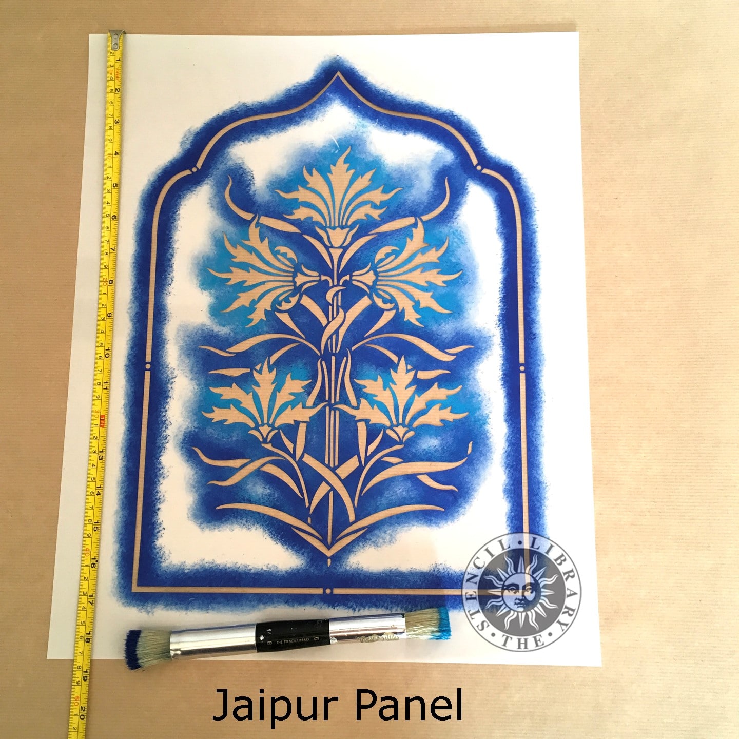 20. IN50 Indian Panel - Stencil Library