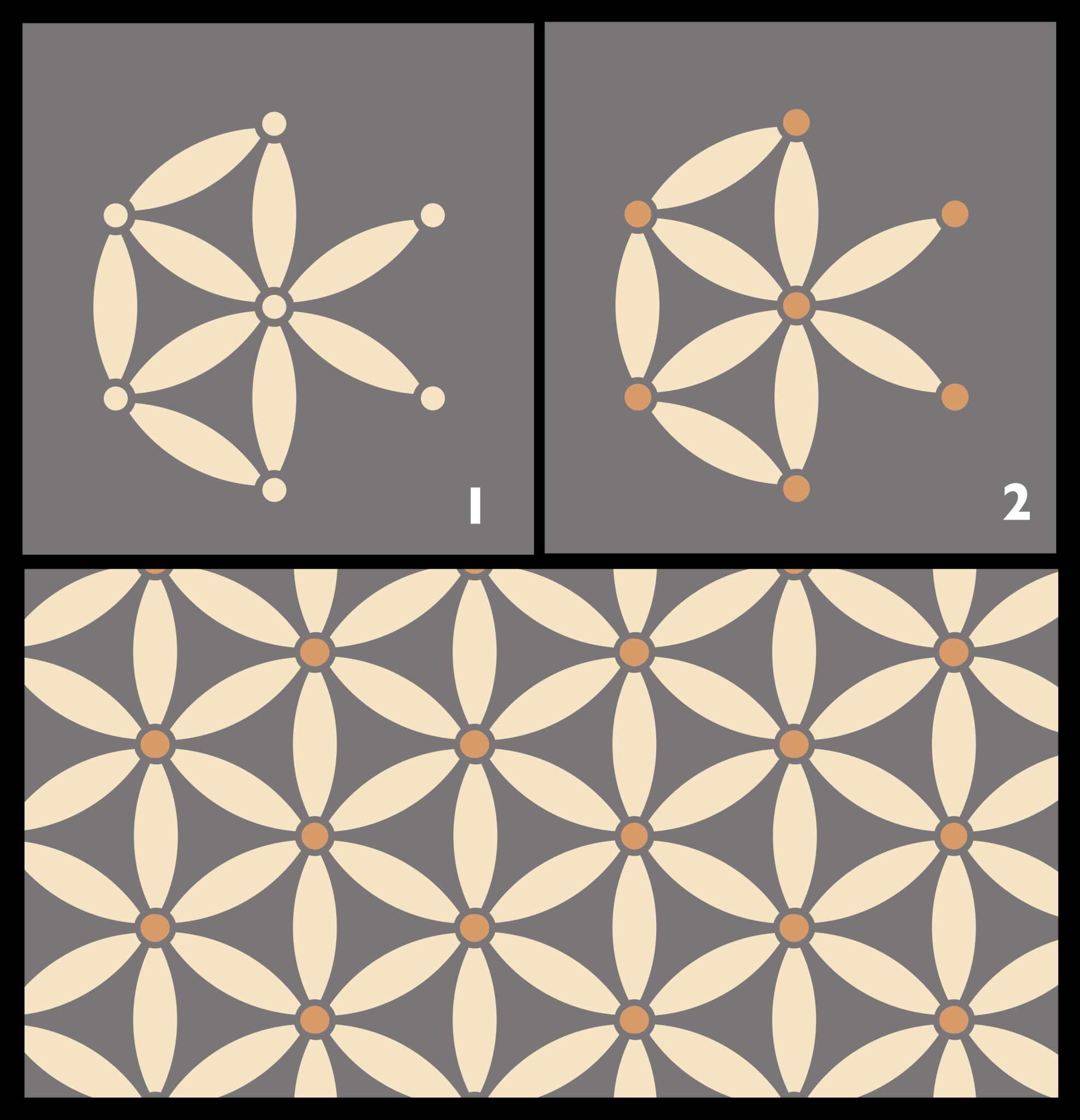 7. NT7 Flower of Life Tile | Stencil Library